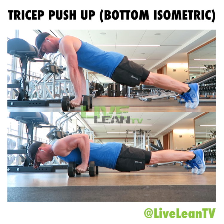 10 Minute Dumbbell Tricep Workout At Home – Live Lean TV