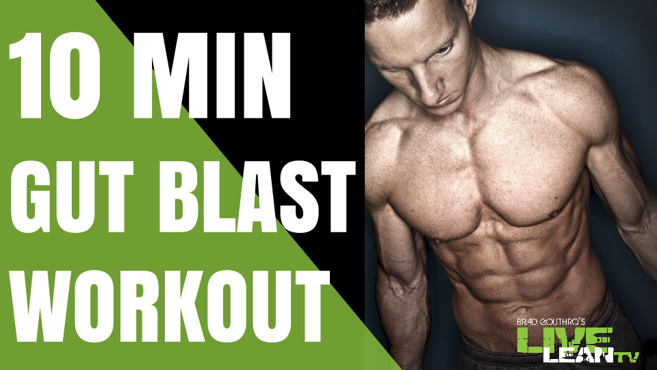 10 Minute Gut Blasting HIIT Gauntlet Dumbbell Workout - Live Lean TV