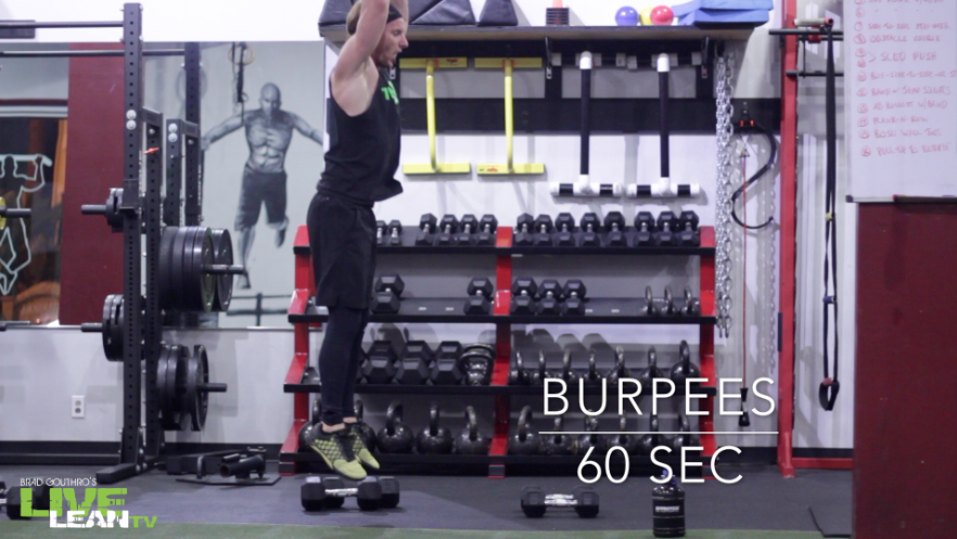 10 Minute Gut Blasting HIIT Gauntlet Dumbbell Workout - Live Lean TV