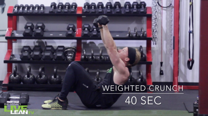 10 Minute Gut Blasting HIIT Gauntlet Dumbbell Workout - Live Lean TV