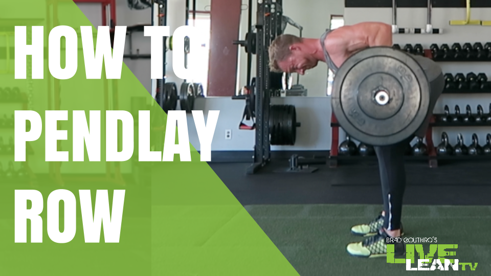 How To Do A Barbell Pendlay Row | Exercise Video and Guide - Live Lean TV