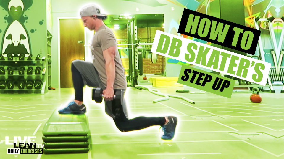 How To Do A DUMBBELL SKATER'S STEP UP | Exercise Demonstration Video ...
