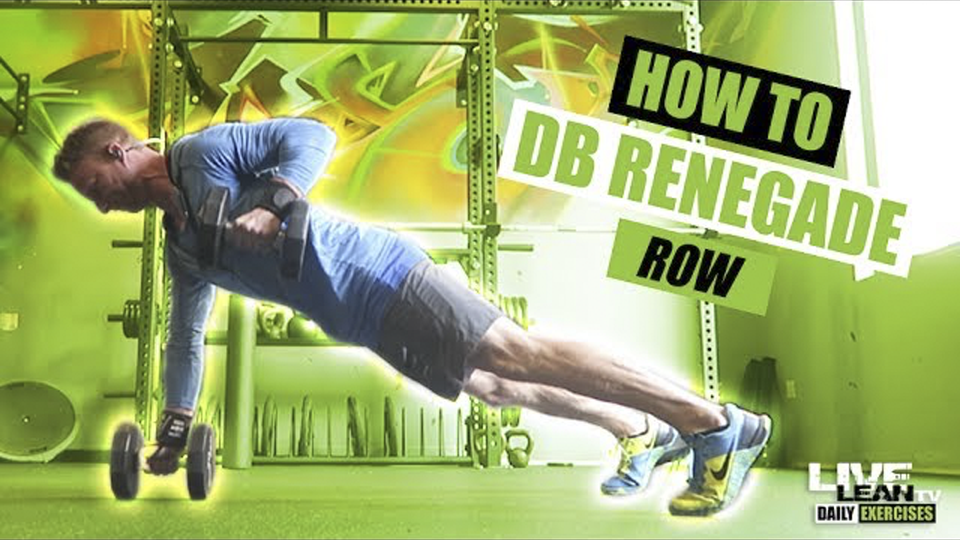 How To Do An Alternating Dumbbell Renegade Row | Exercise Demonstration ...